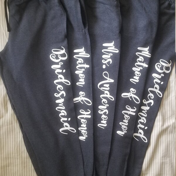 Bride Sweatpants - Etsy