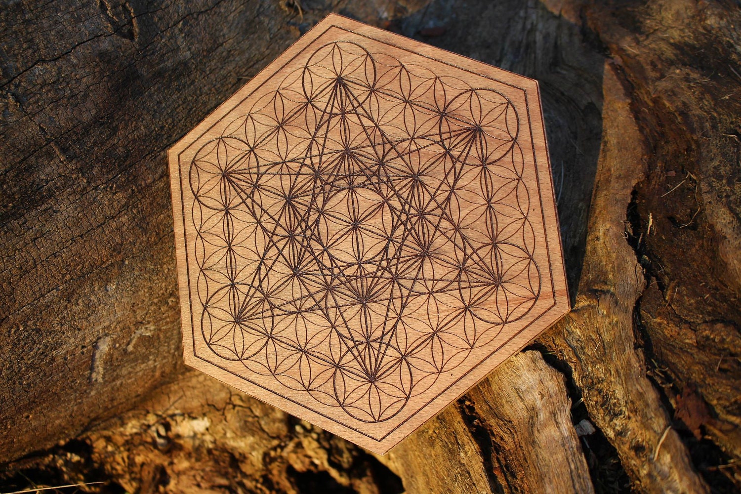 Metatron's Cube / Flower of Life Crystal Grid | Etsy