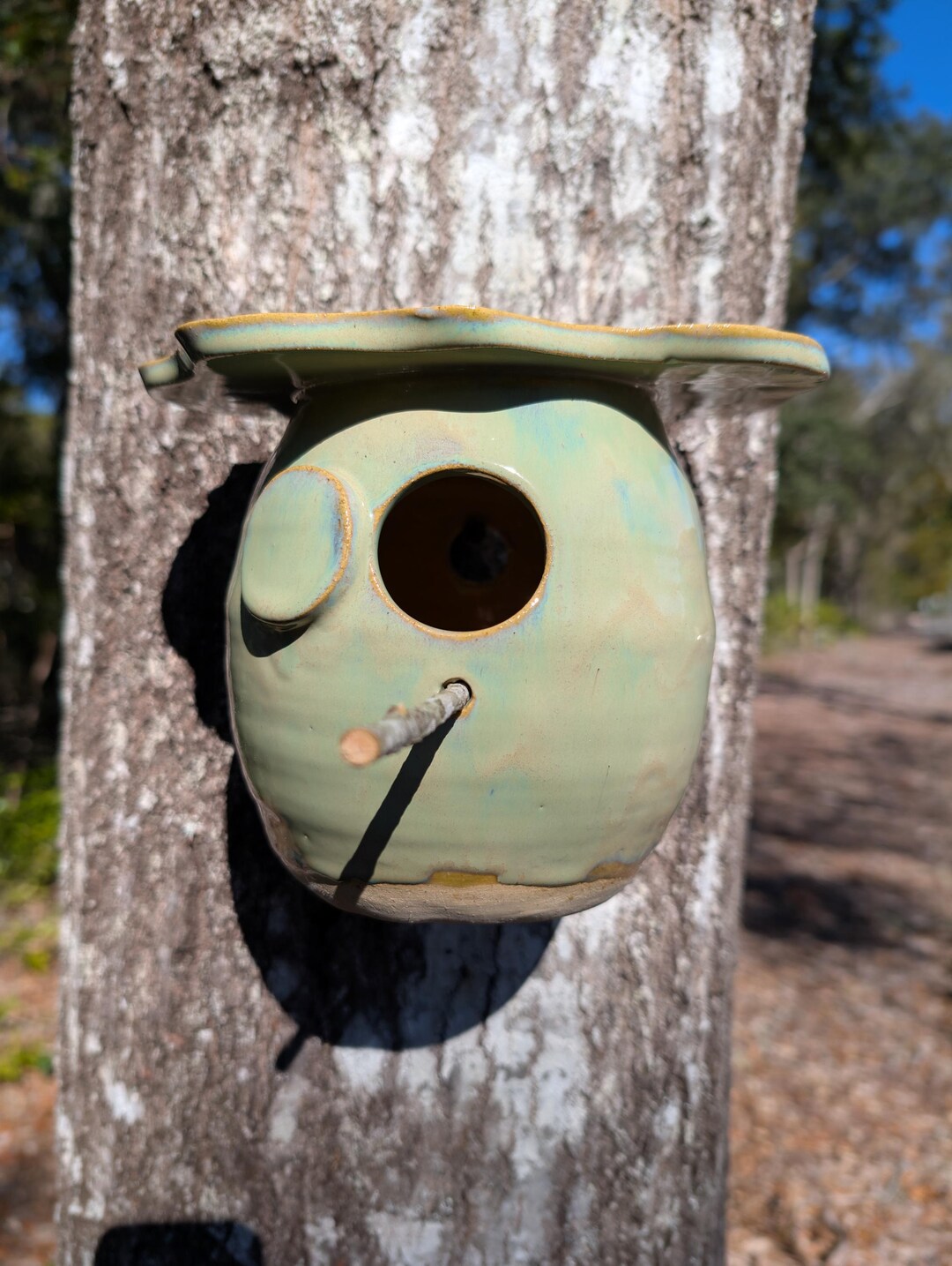 Ceramic Birdhouse With Sea Turtle - Etsy