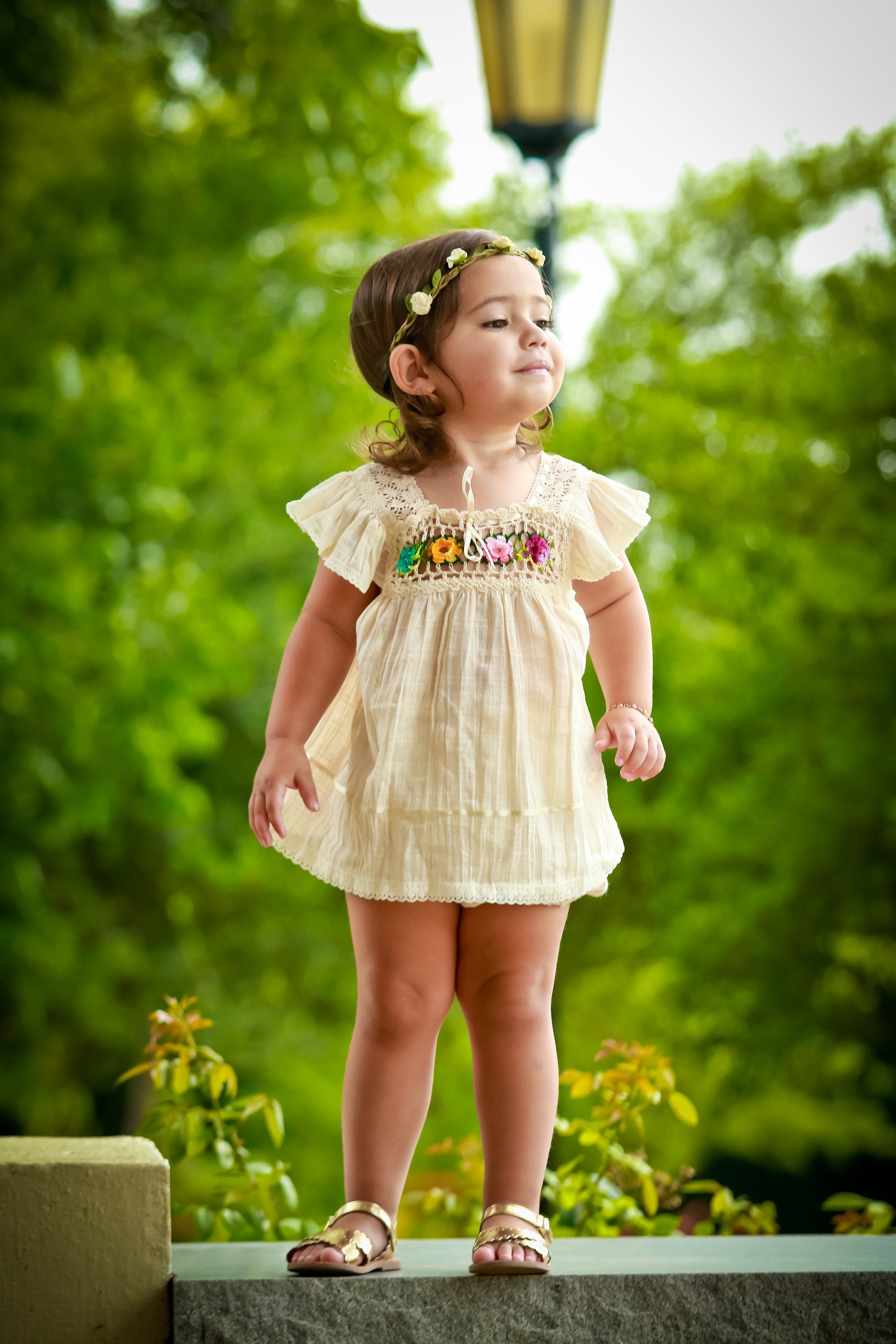 Bohemian Cotton Swing Top With Crochet Flowers for Girl - Etsy