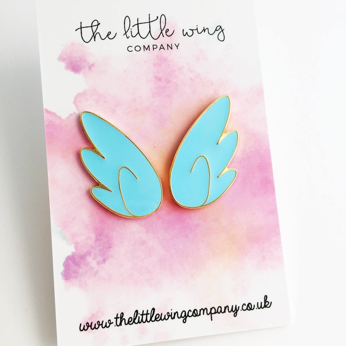 Wing Enamel Pins in Blue Kawaii Enamel Pins Lapel Pins - Etsy