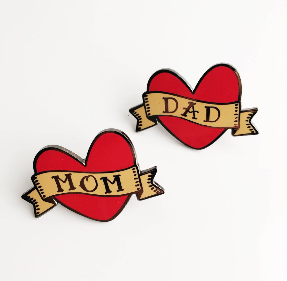 MOM Tattoo Style Enamel Pin | Sailor Jerry Tattoo | Mom Pin| Mum| Mom ...