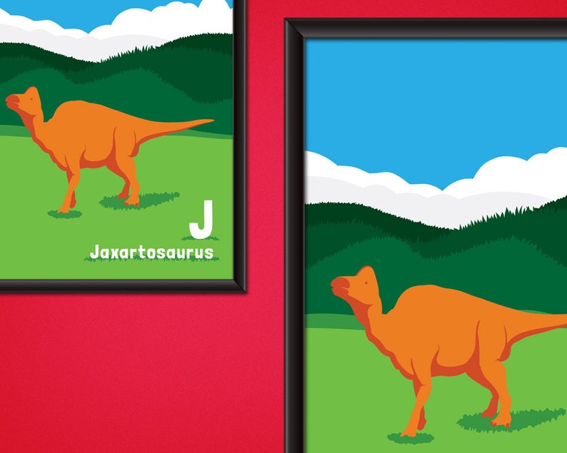 Jaxartosaurus - DIGITAL DOWNLOAD - Dinosaur Kids Room Decor - Dino Wall ...