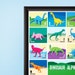 Dinosaur Alphabet Poster - DIGITAL DOWNLOAD - Nursery Room - Home Decor ...