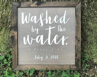 Baptism sign | Etsy