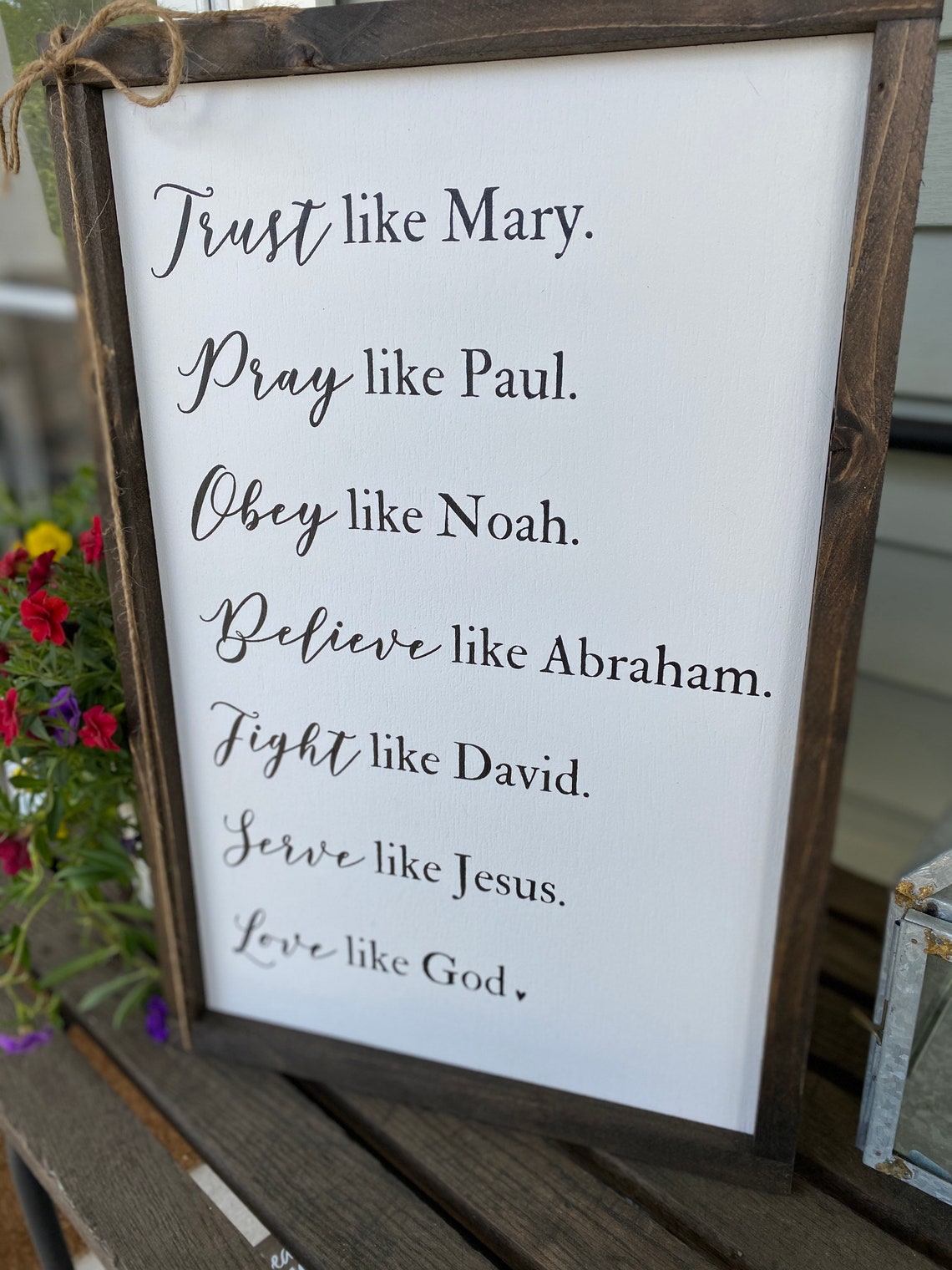 Love like God Scripture Home Decor Scripture Signs Bible | Etsy