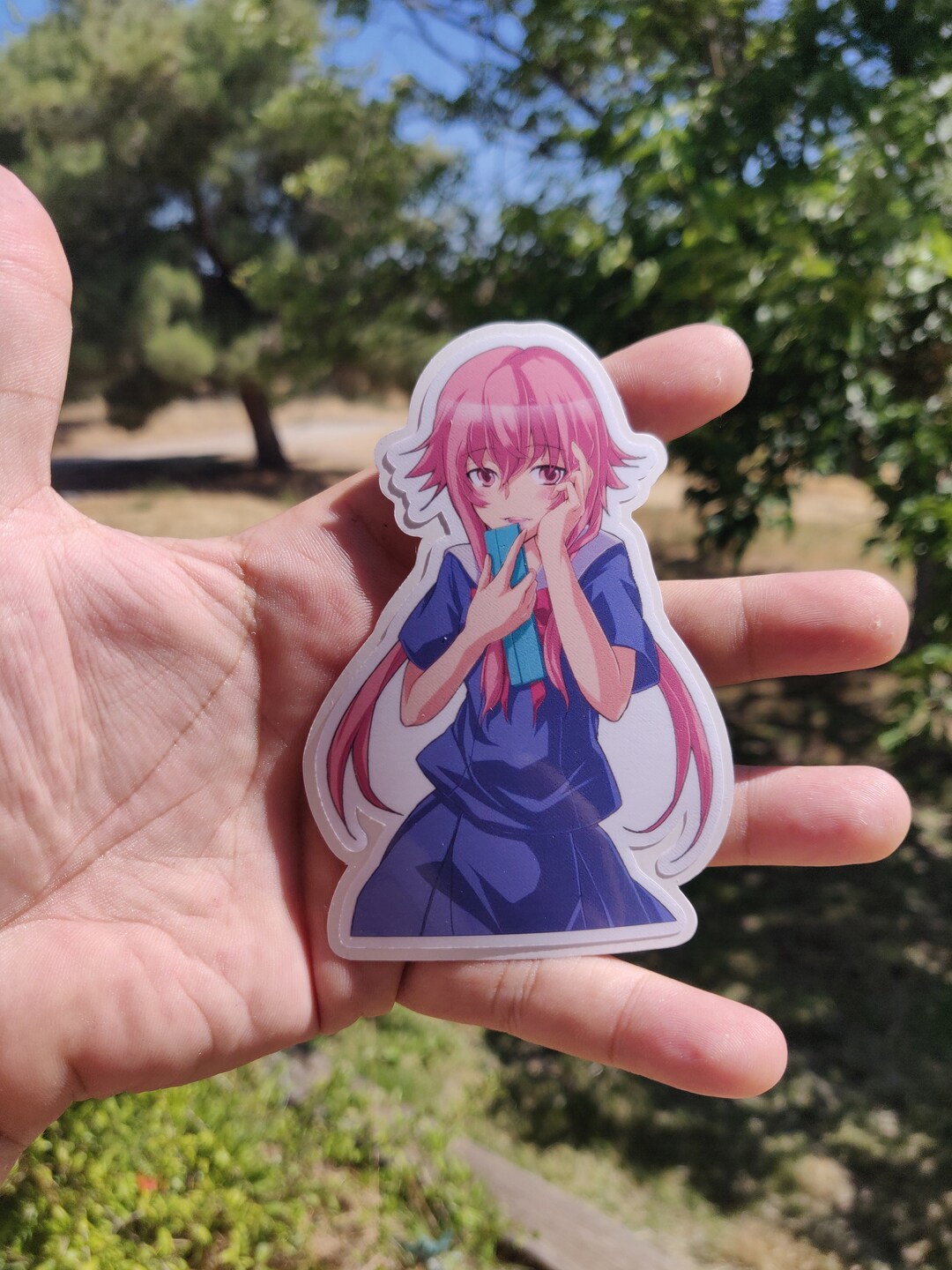 Yuno Gasai Vinyl Sticker the Future Diary Anime Stickers Laptop ...