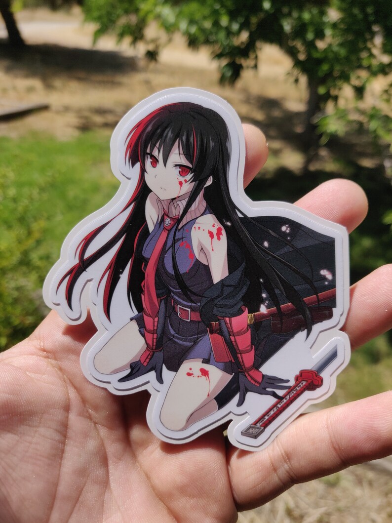 Akame Ga Kill Vinyl Sticker Anime Stickers Laptop Etsy