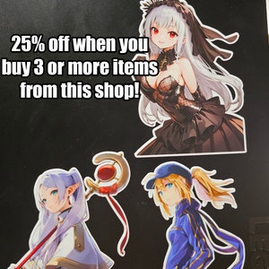 Frieren Sticker Anime Waifu Beyond Journey's End - Etsy