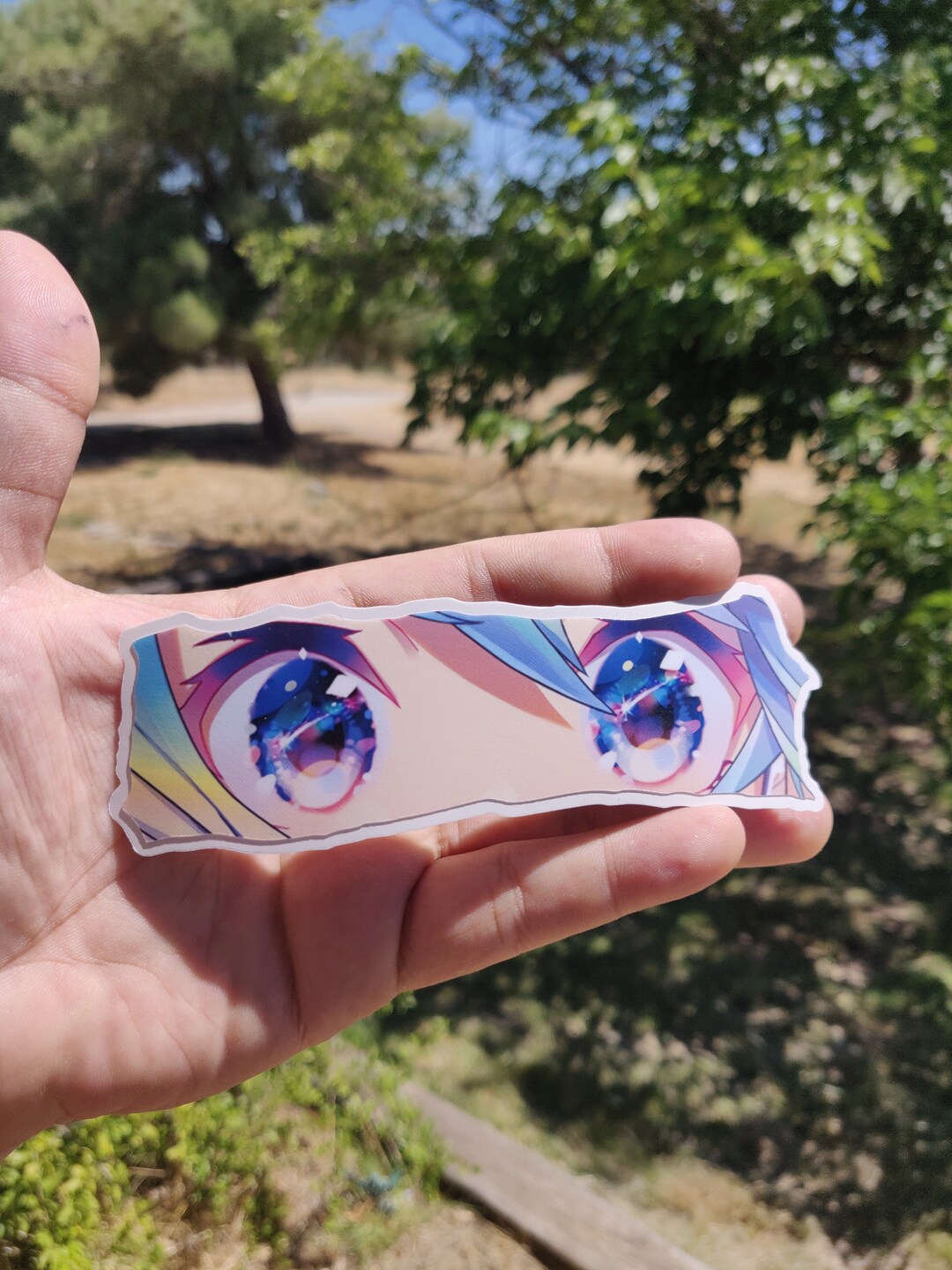Chromatic Eyes Vinyl Sticker Eyes Only Anime Stickers Laptop Stickers ...