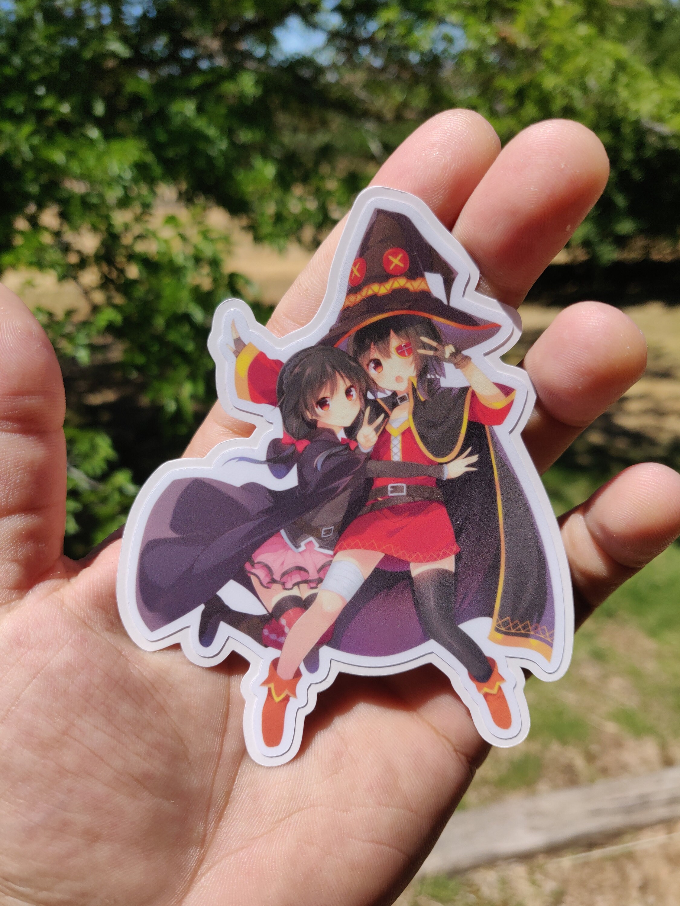 Megumin and YunYun Vinyl Sticker from KonoSuba Anime | Etsy