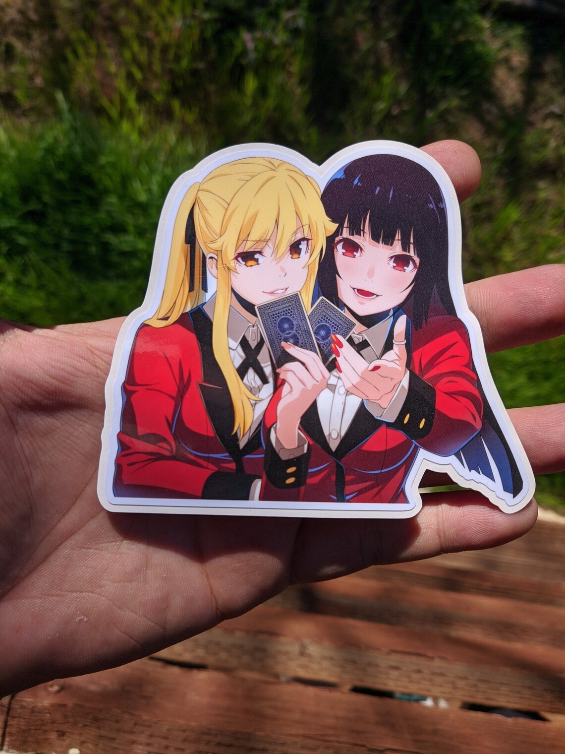 Yumeko and Mary Vinyl Sticker Love Kakegurui Anime Stickers | Etsy