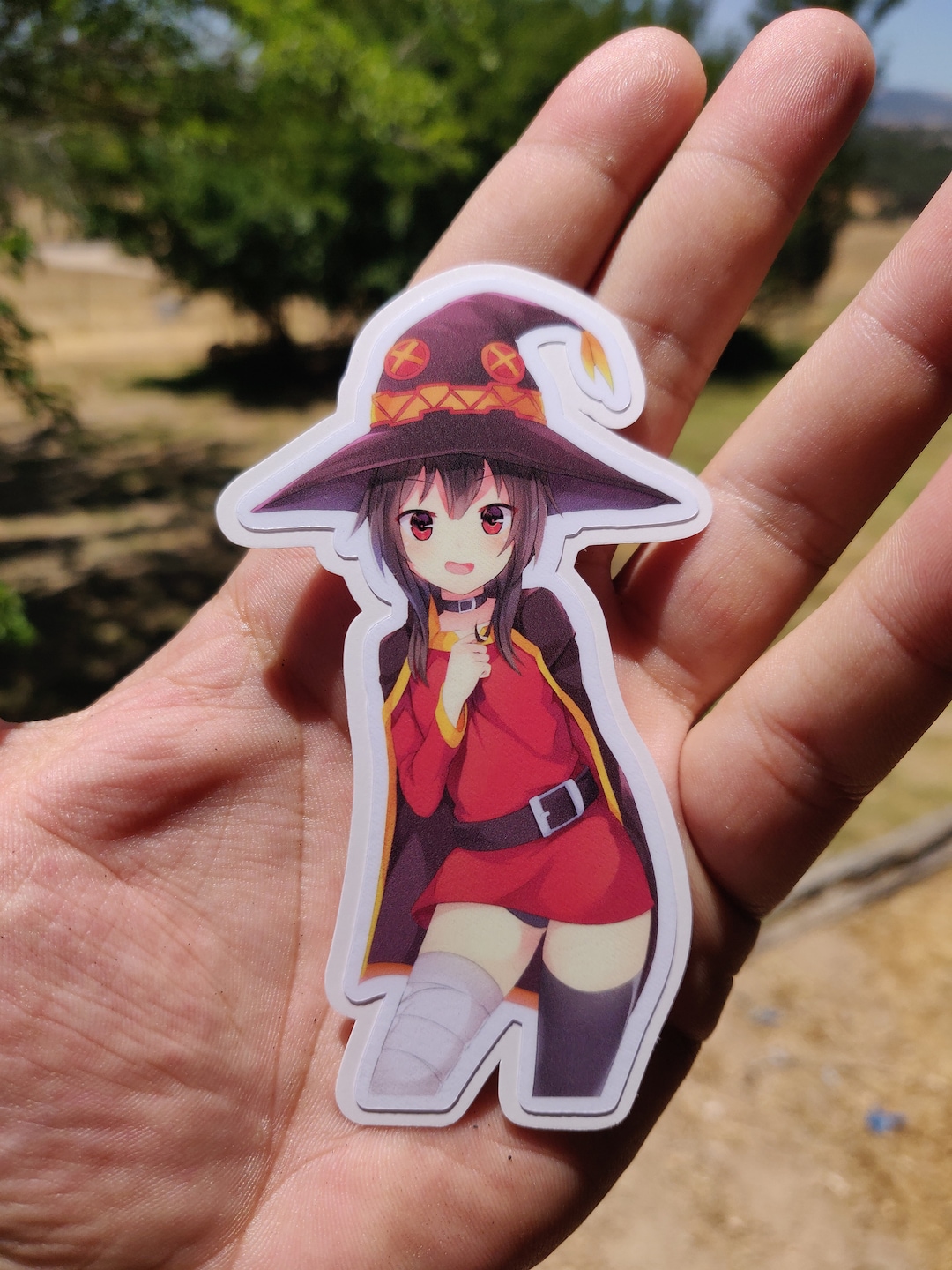 Megumin Vinyl Sticker From Konosuba Anime Stickers Laptop Stickers ...