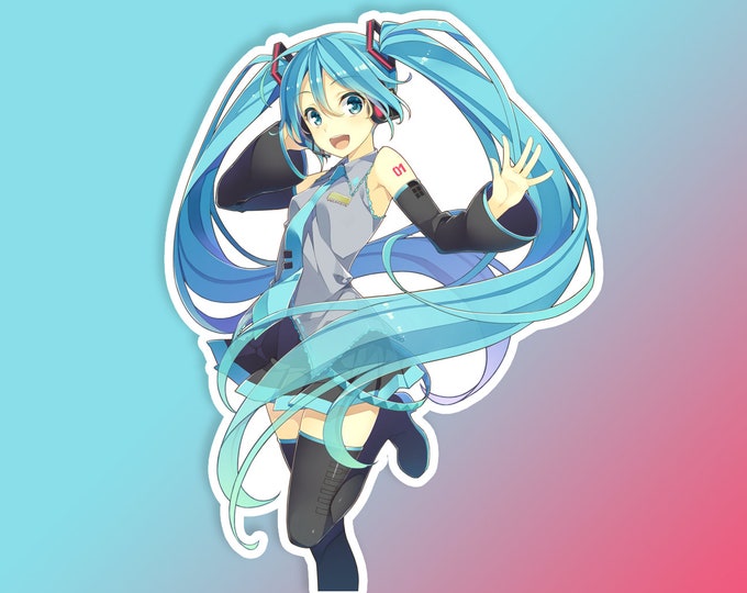 Hatsune Miku Vinyl Sticker Anime Stickers Laptop Stickers - Etsy