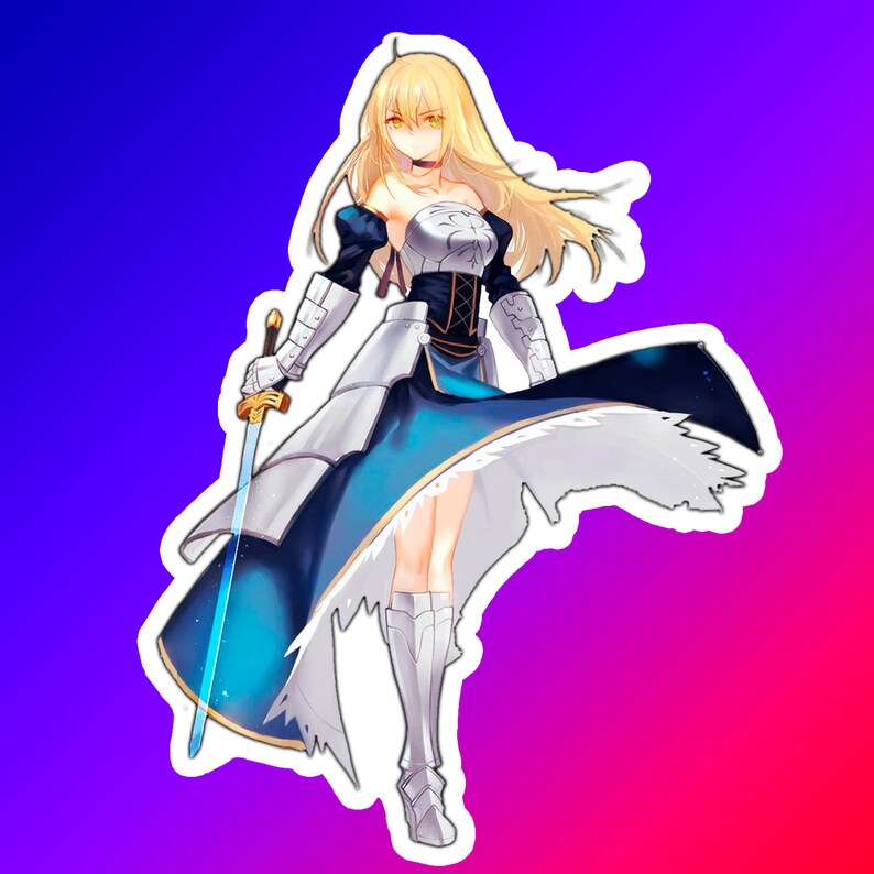 Saber Vinyl Sticker Fate/Stay Night Anime Stickers Laptop | Etsy