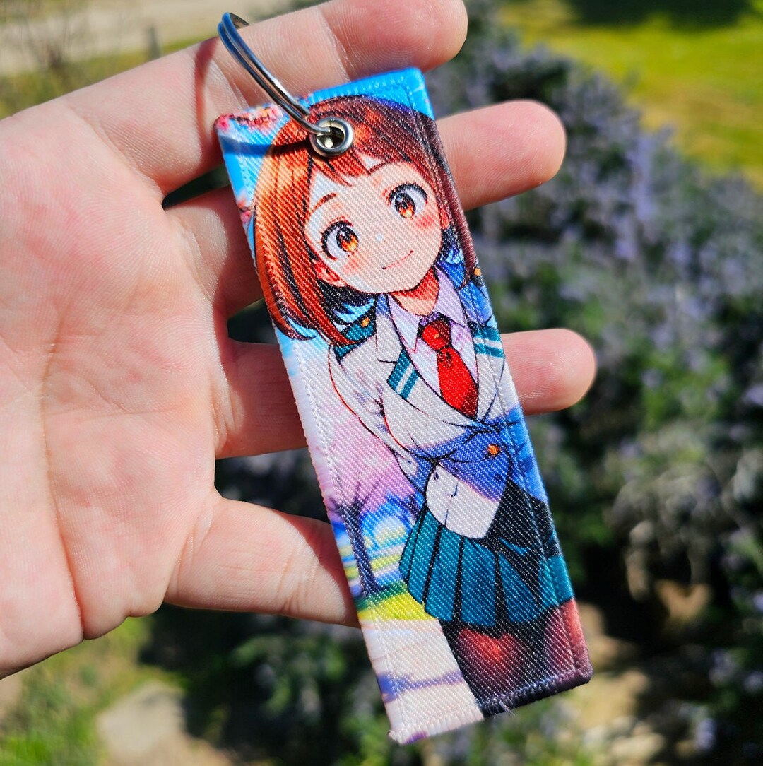 Ochaco Uraraka Jet Tag My Hero Academia | Jet Tag Fabric Keychain ...