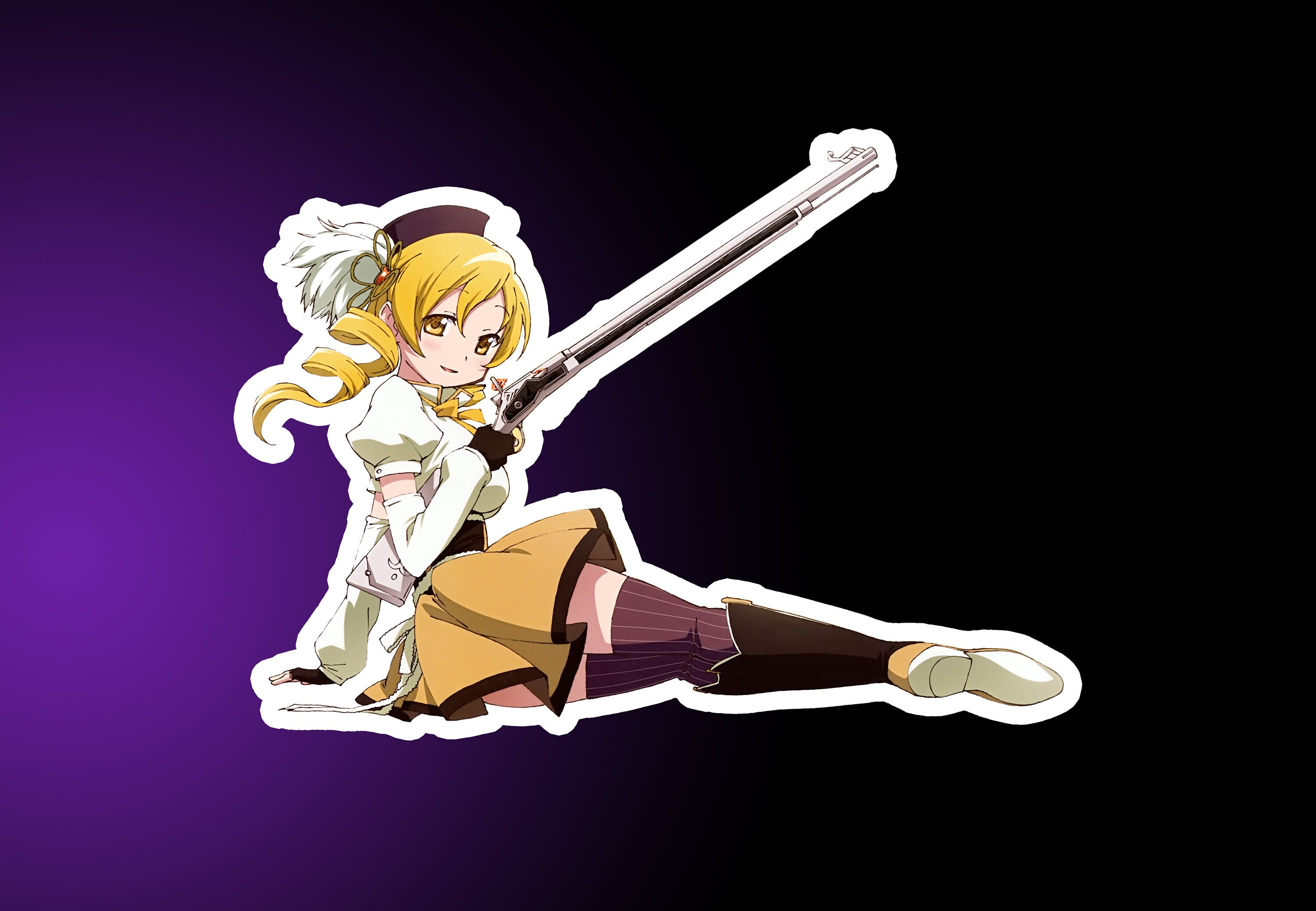 Mami Tomoe Vinyl Sticker Puella Magi Madoka Magica Anime | Etsy