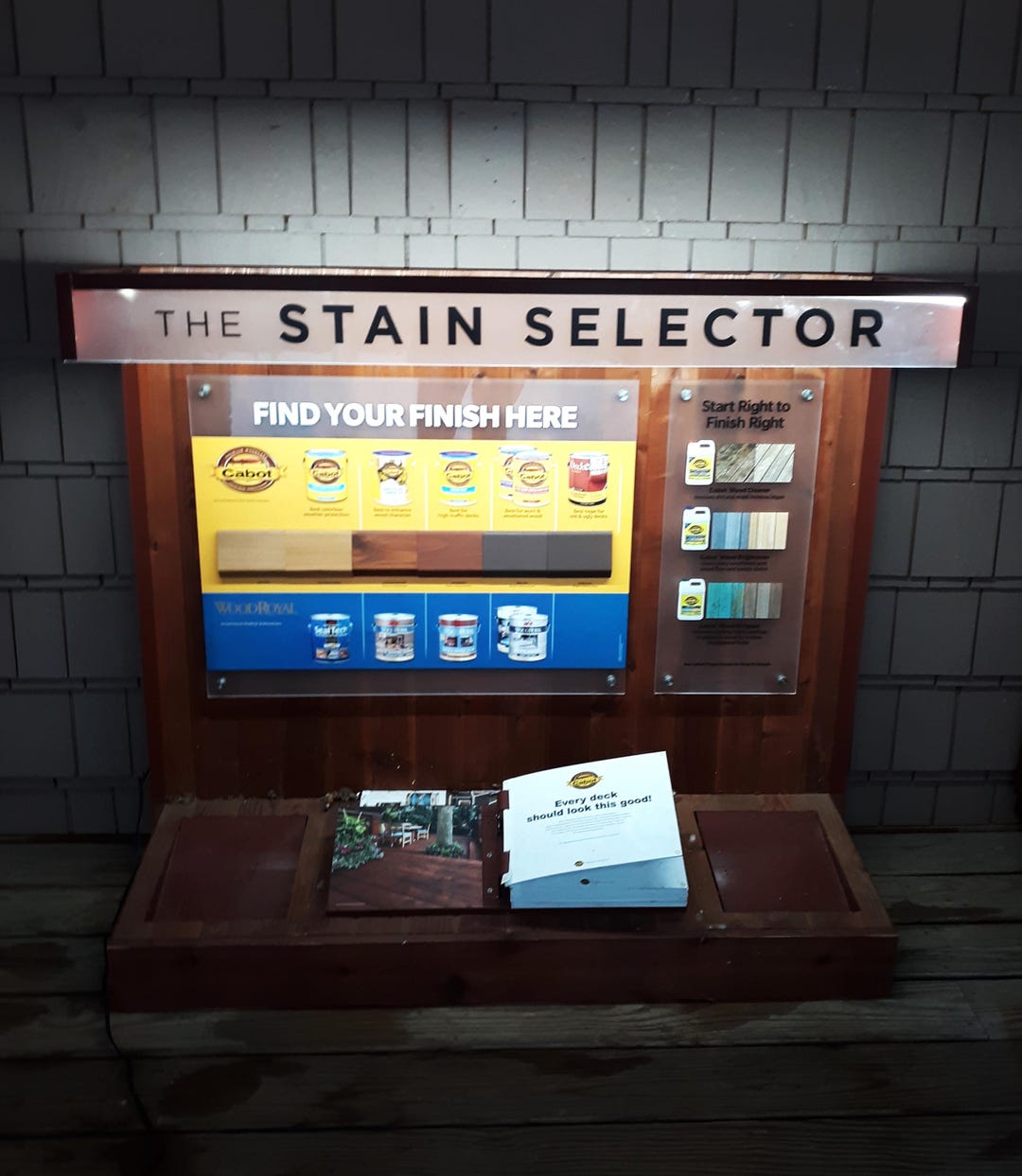 Cabot Stains Display Chart - Etsy