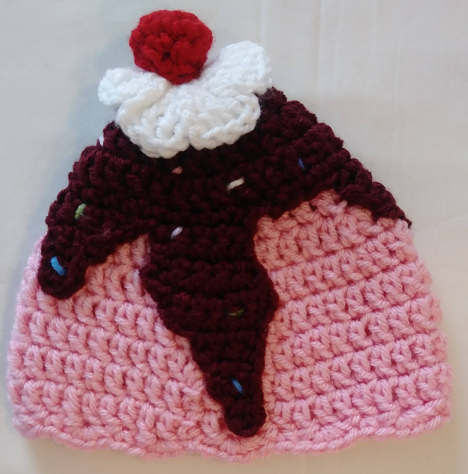 Crocheted Ice Cream Cone Cocoon With Hat Ice Cream Cocoon - Etsy