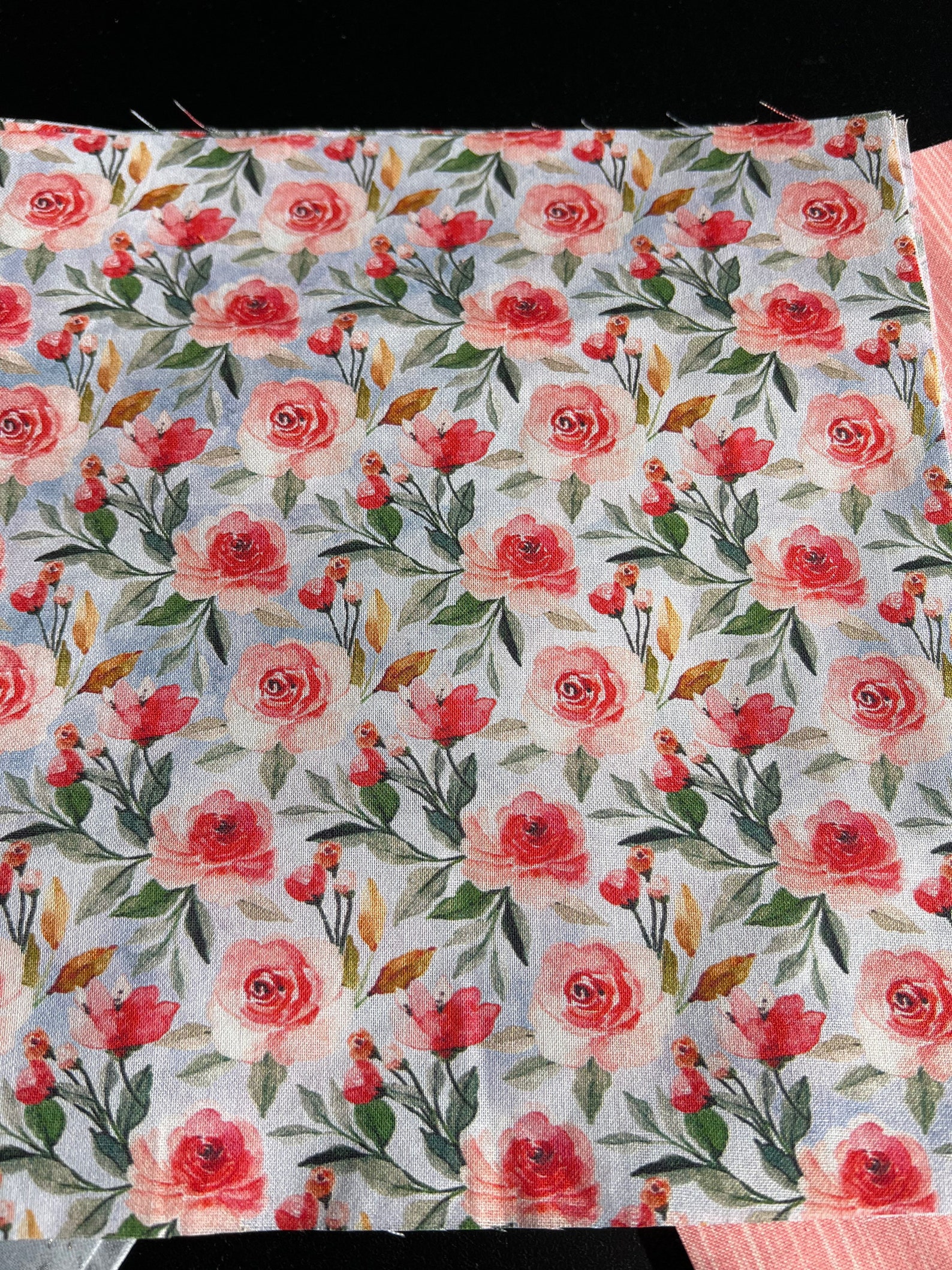 Made to Order** Rag Quilt Table Runner - Roses - Floral - Etsy