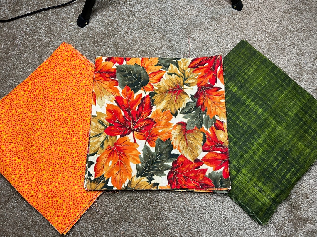 Made to Order** Rag Quilt Table Runner - Fall - Leaves - Harvest - Etsy