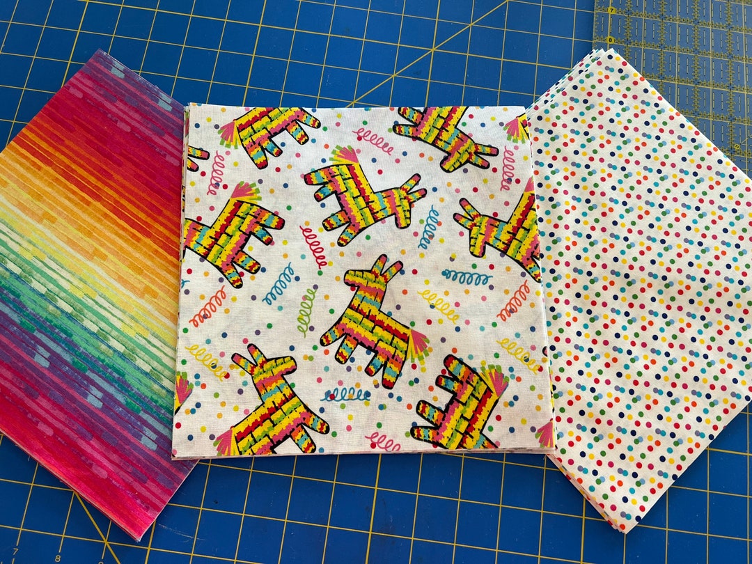 Made to Order** Rag Quilt Table Runner - Pinata - Cinco De Mayo ...