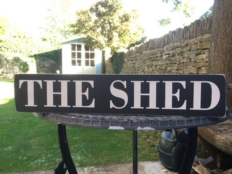 Shed Sign Wooden Garden Vintage Style Sheds Sign Allotment - Etsy