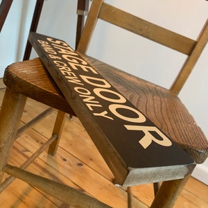 Stage Door Sign Band Group Singer Wooden Vintage Style Actors Entrance ...