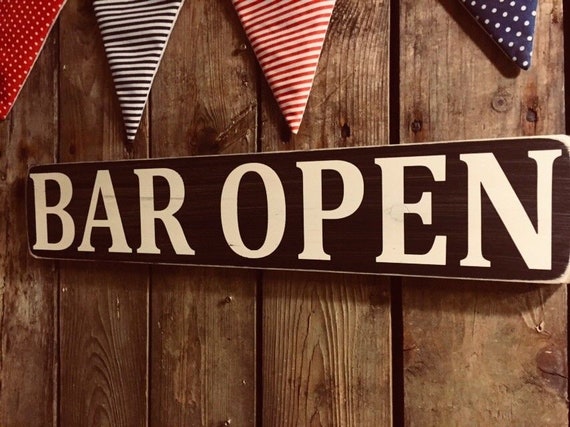 Old Wooden Bar Signs