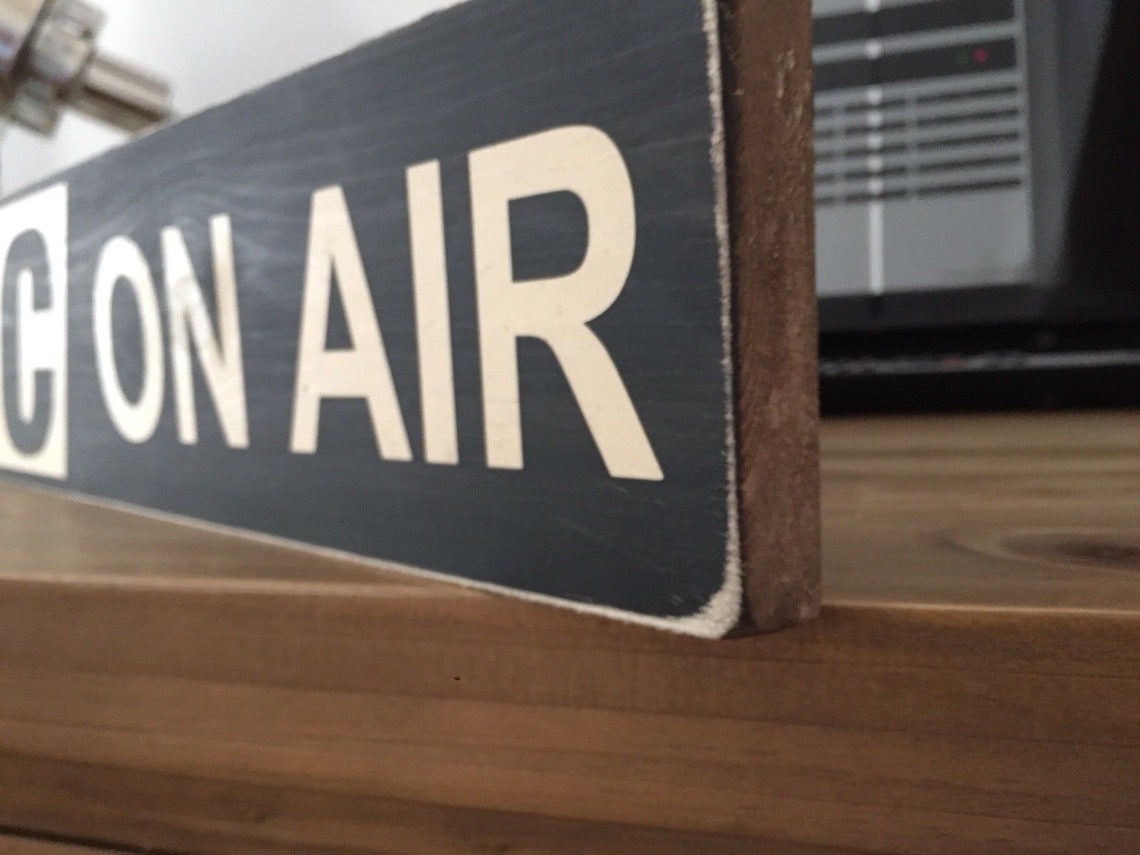 BBC ON AIR Vintage Old Style Wood Sign Studio Memorabilia - Etsy UK
