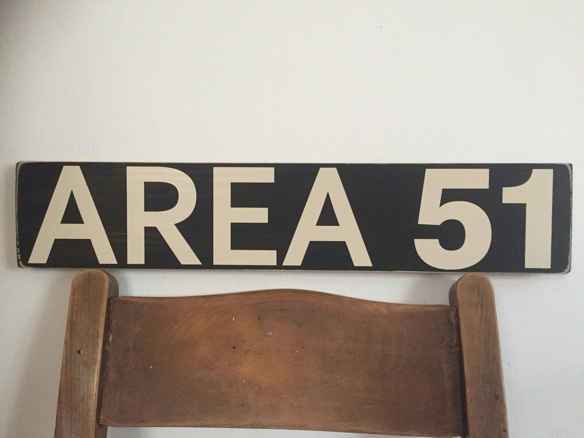 Area 51 Sign USA United States Air Force Base Groom Lake - Etsy