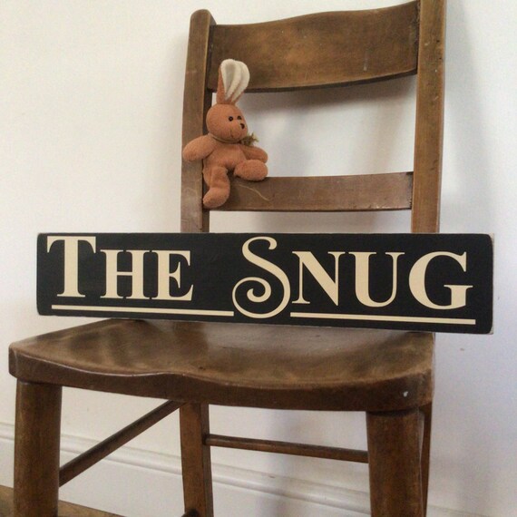 The Snug Sign Vintage Style Rustic Wooden Signs Home Living | Etsy