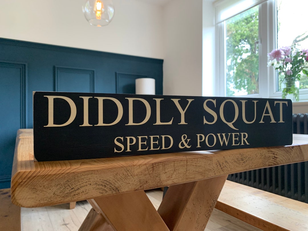 Diddly Squat Farm Wooden Sign Jeremy Clarkson Vintage Style Home Gift ...