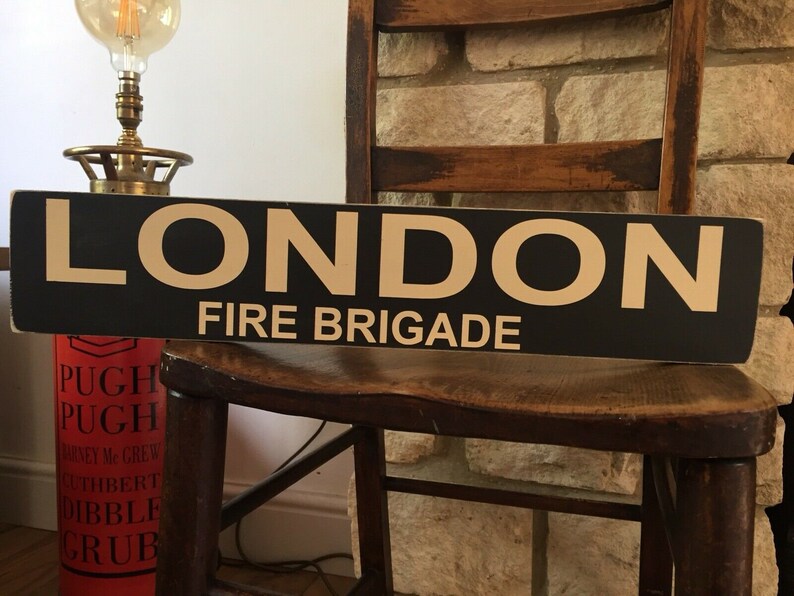 LONDON FIRE BRIGADE Service Sign Vintage Antique Style Old - Etsy UK