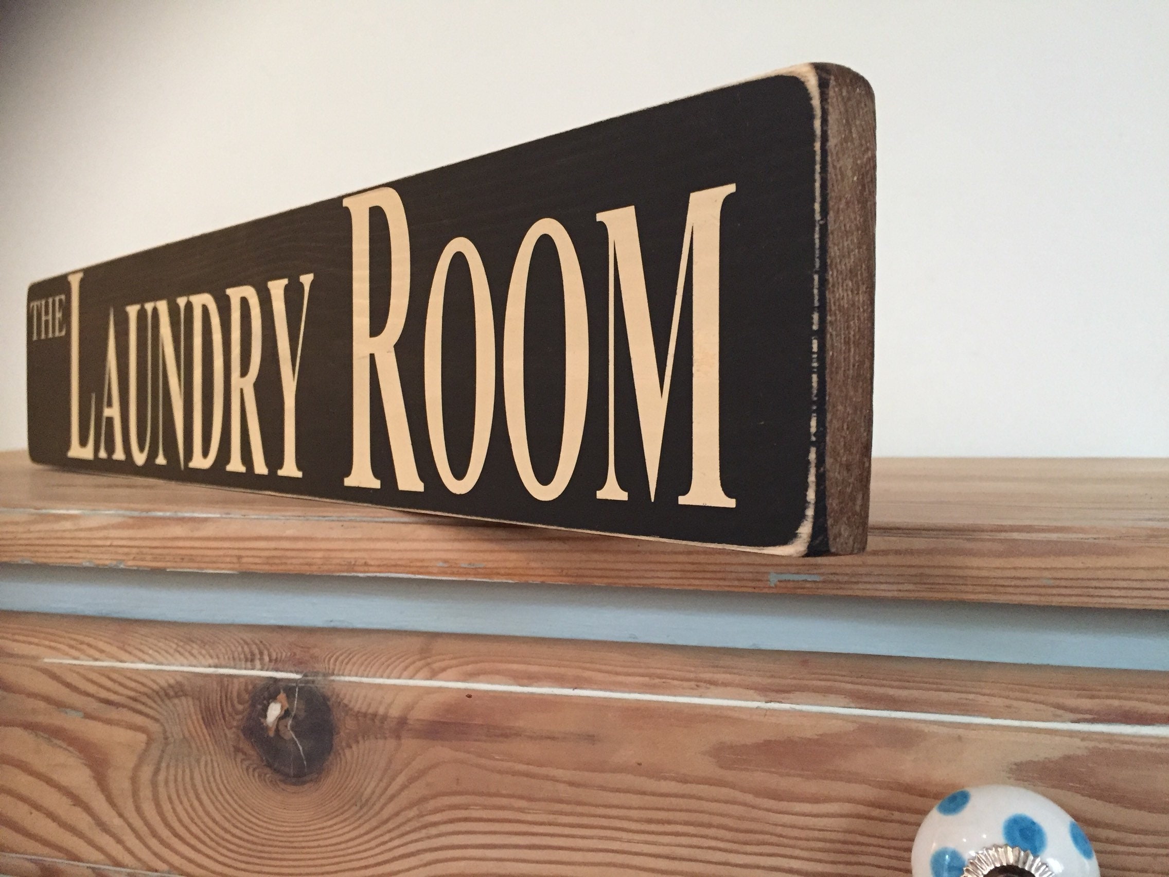 Laundry room sign Vintage Style kitchen wooden plaque | Etsy