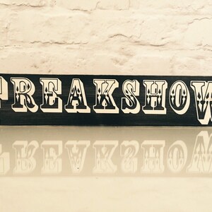Freakshow Sign Old Vintage Look Fairground Fun Fair Circus | Etsy UK