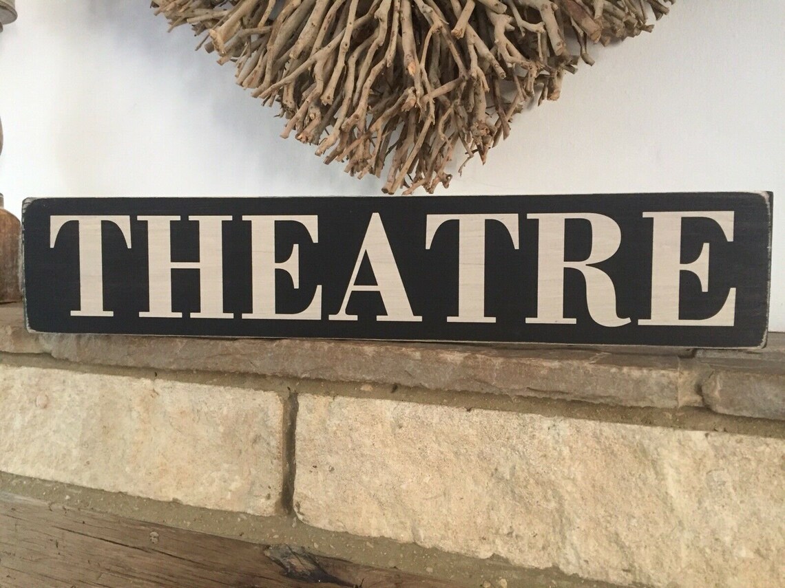 Theatre Sign Vintage Style Box Office Stage Door Shakespeare | Etsy