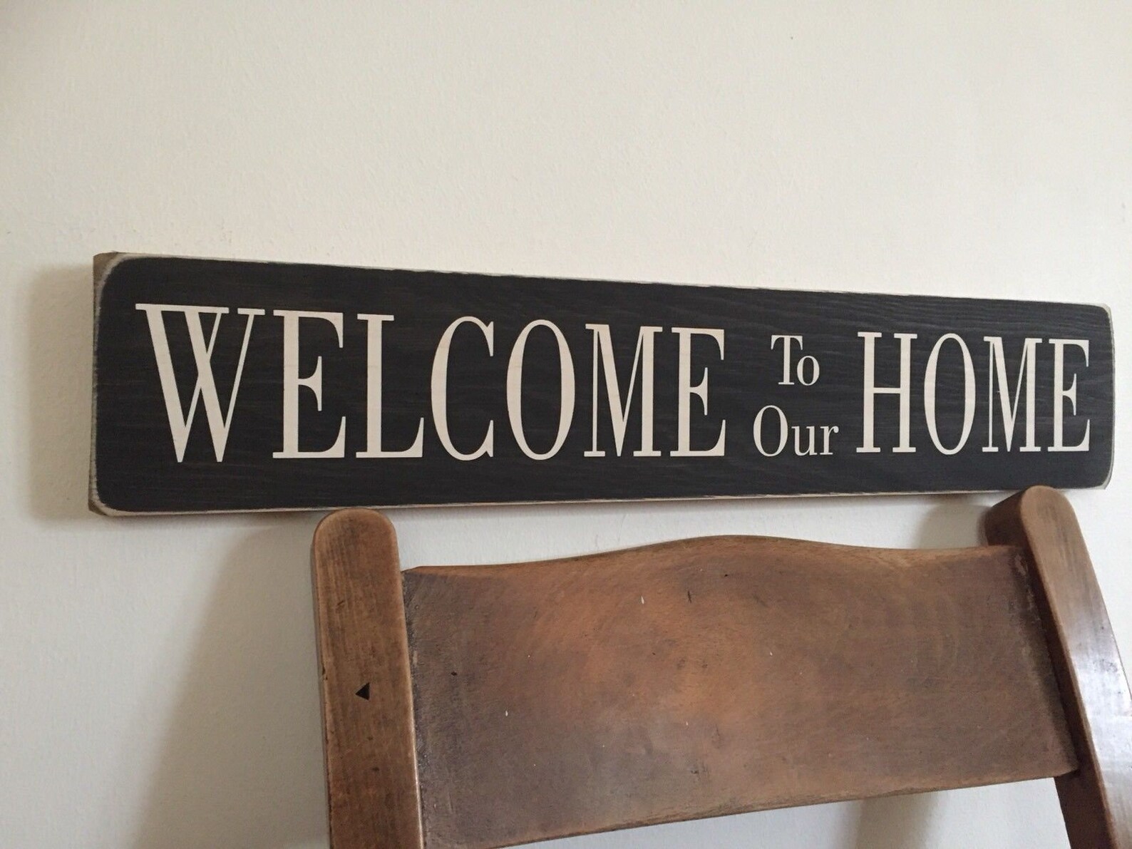 Wooden Sign Welcome to Our Home Sign Plaque Vintage Old Style | Etsy UK