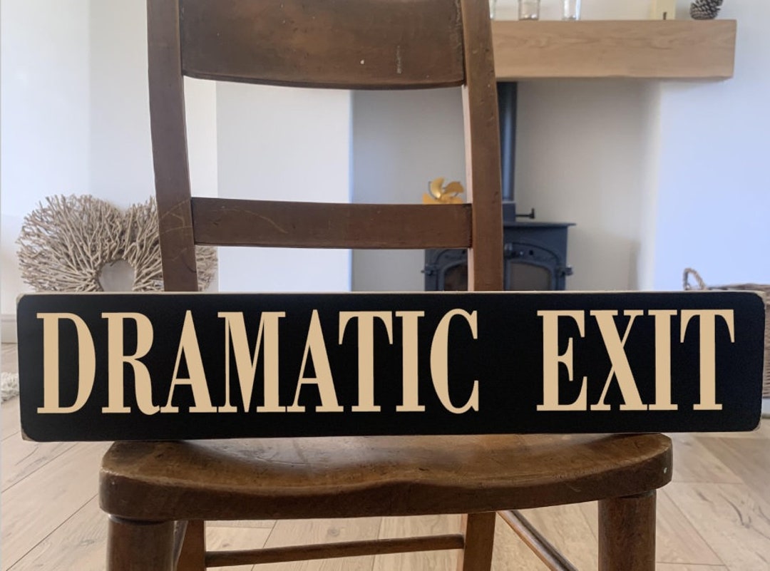 Stage Door Exit Signs Dramatic Exit Box Office Acting Actors Wooden ...