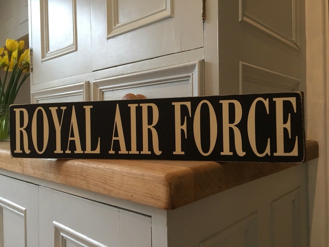 RAF Royal Air Force Sign Vintage Style Aircraft Military Old Gift ...