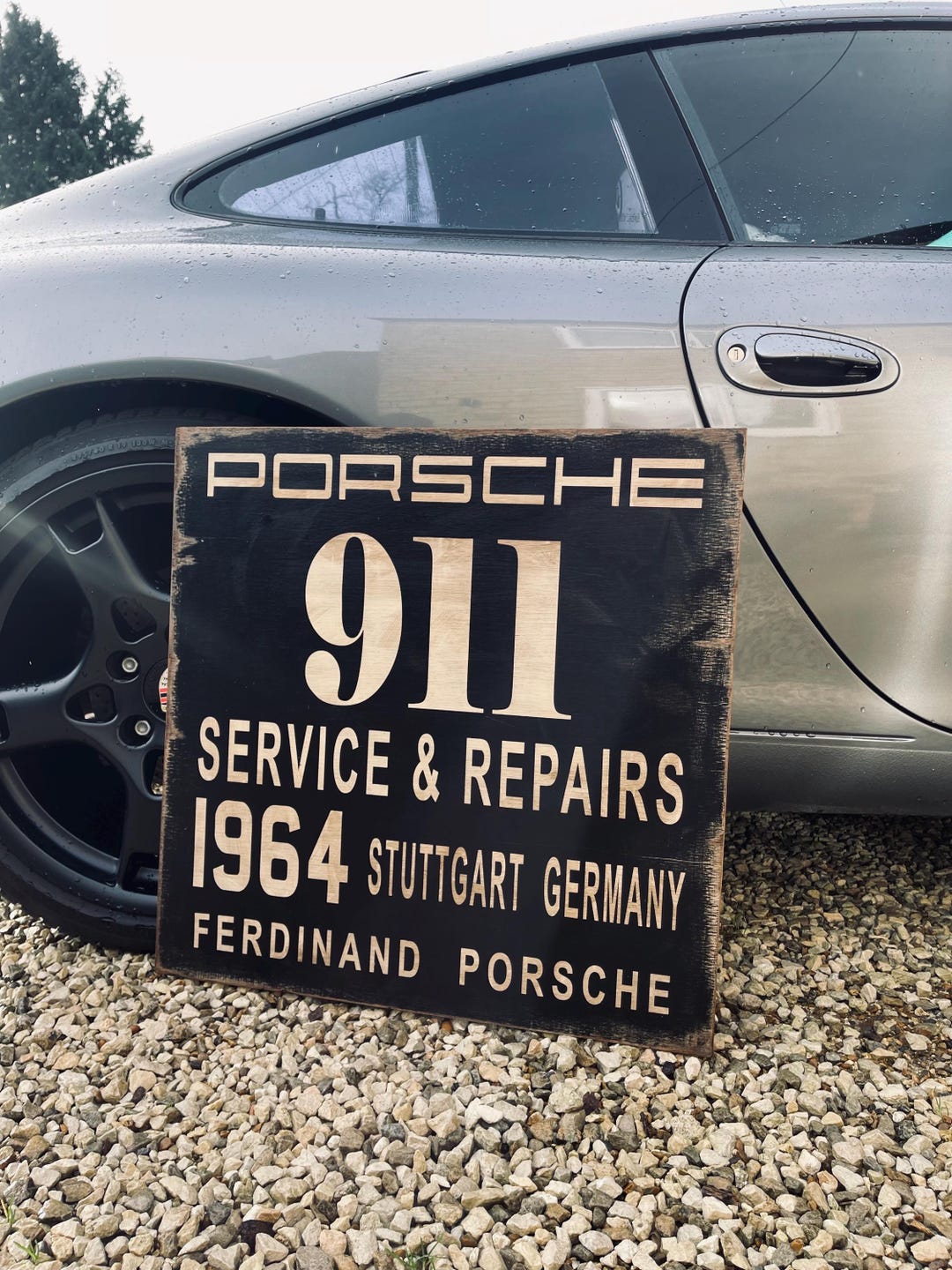 Porsche Sign 911 Rare Vintage Style One off a Kind Hand Painted PORSCHE ...
