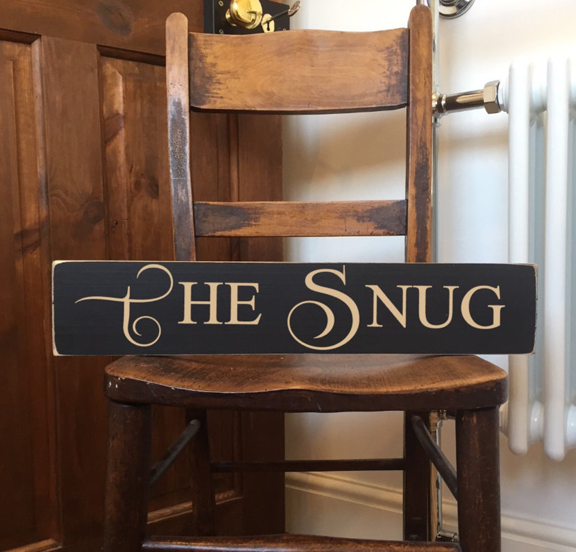 The Snug Sign Plaque Vintage Old Look Wooden Gift Kitchen Home | Etsy UK