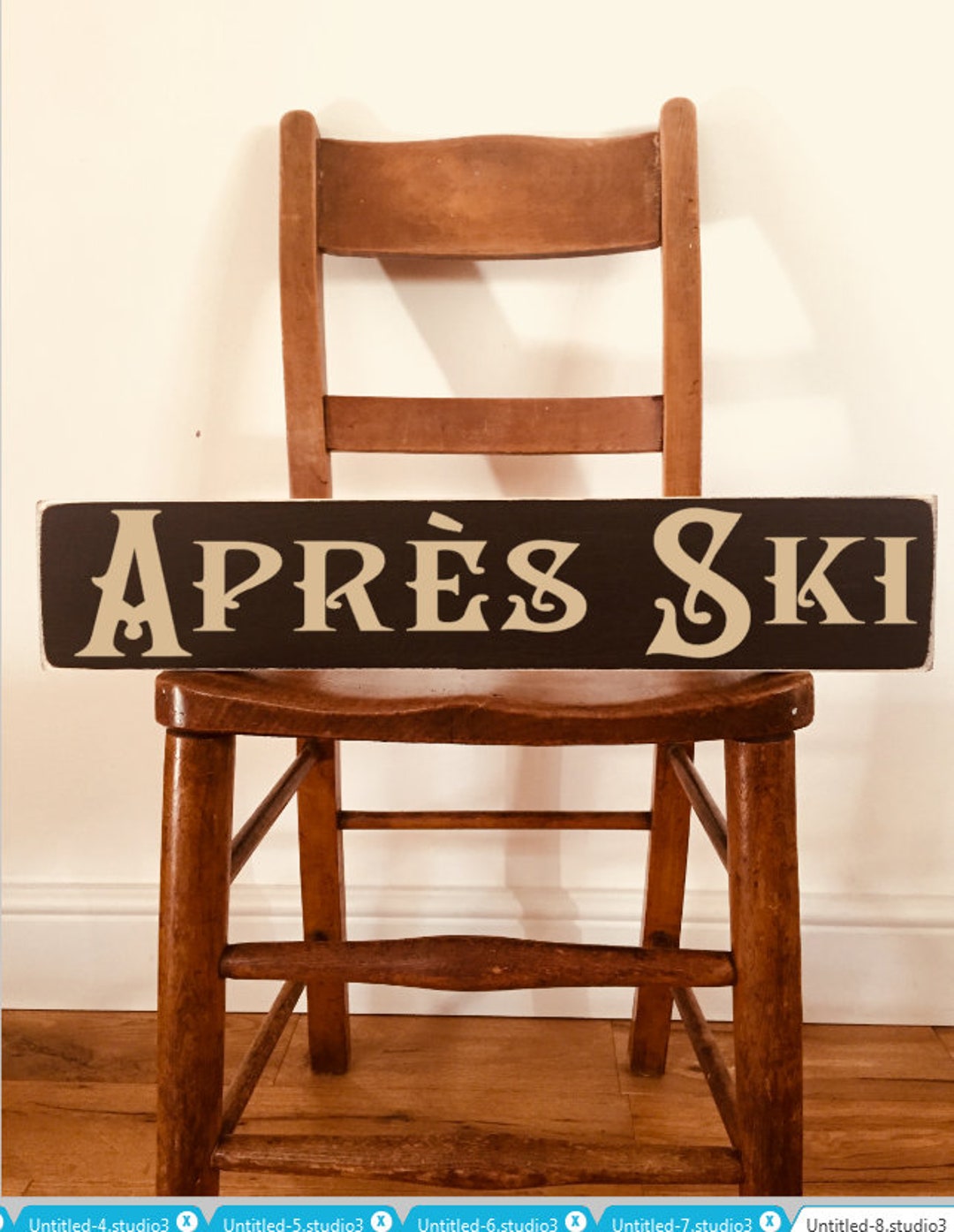 Apres Ski Sign Ski Jump Plaque Wooden Sign Vintage Style Skiing Gift ...