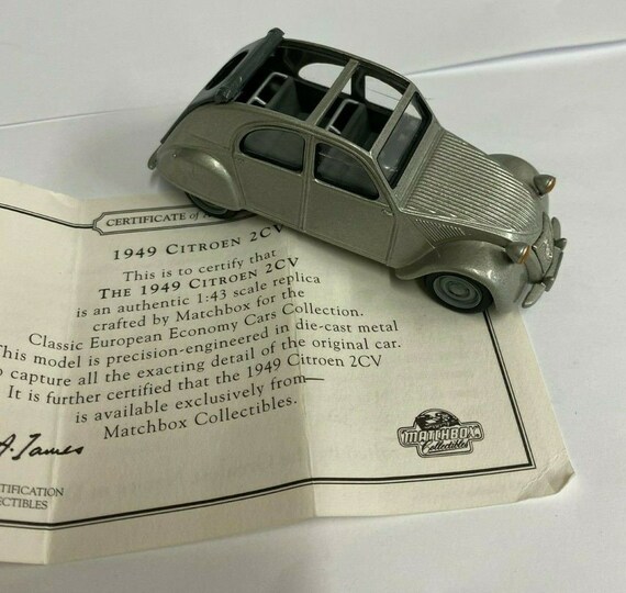 1949 Silver Citroen 2CV 1:43 Scale Replica Matchbox | Etsy