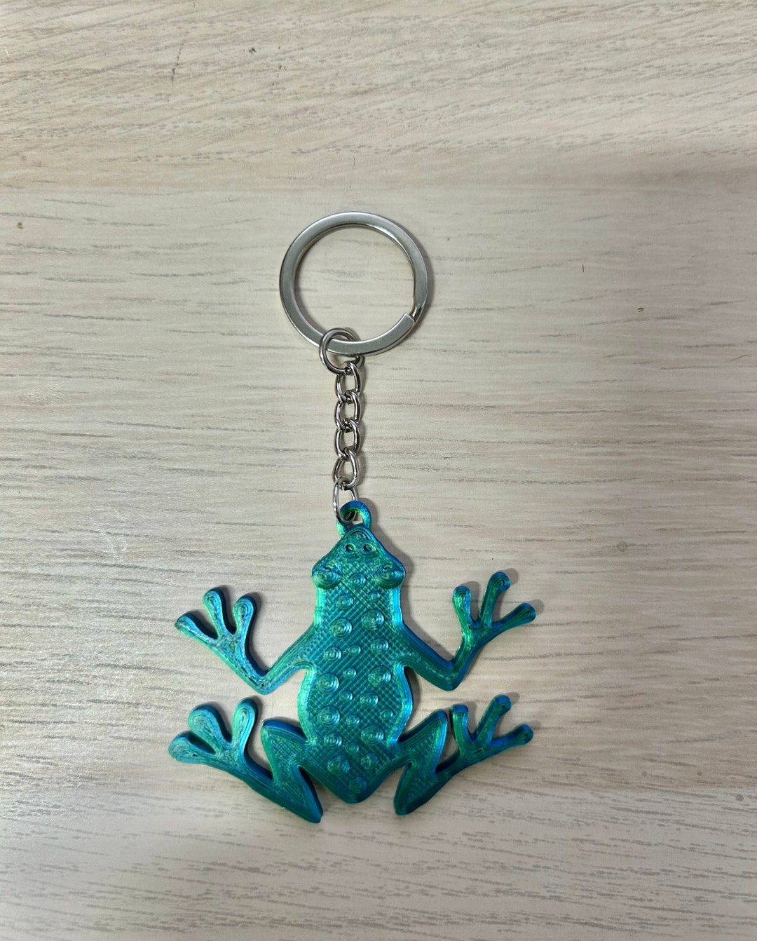 Keychain - Frog - PLA 3D Printed - ** Multiple Color Choices ** - Etsy