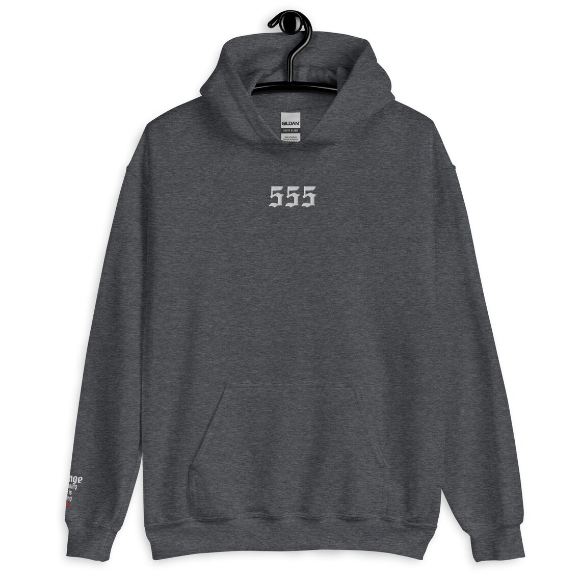 Embroidered 555 Angel Number Unisex Hoodie Aesthetic Hoodie - Etsy