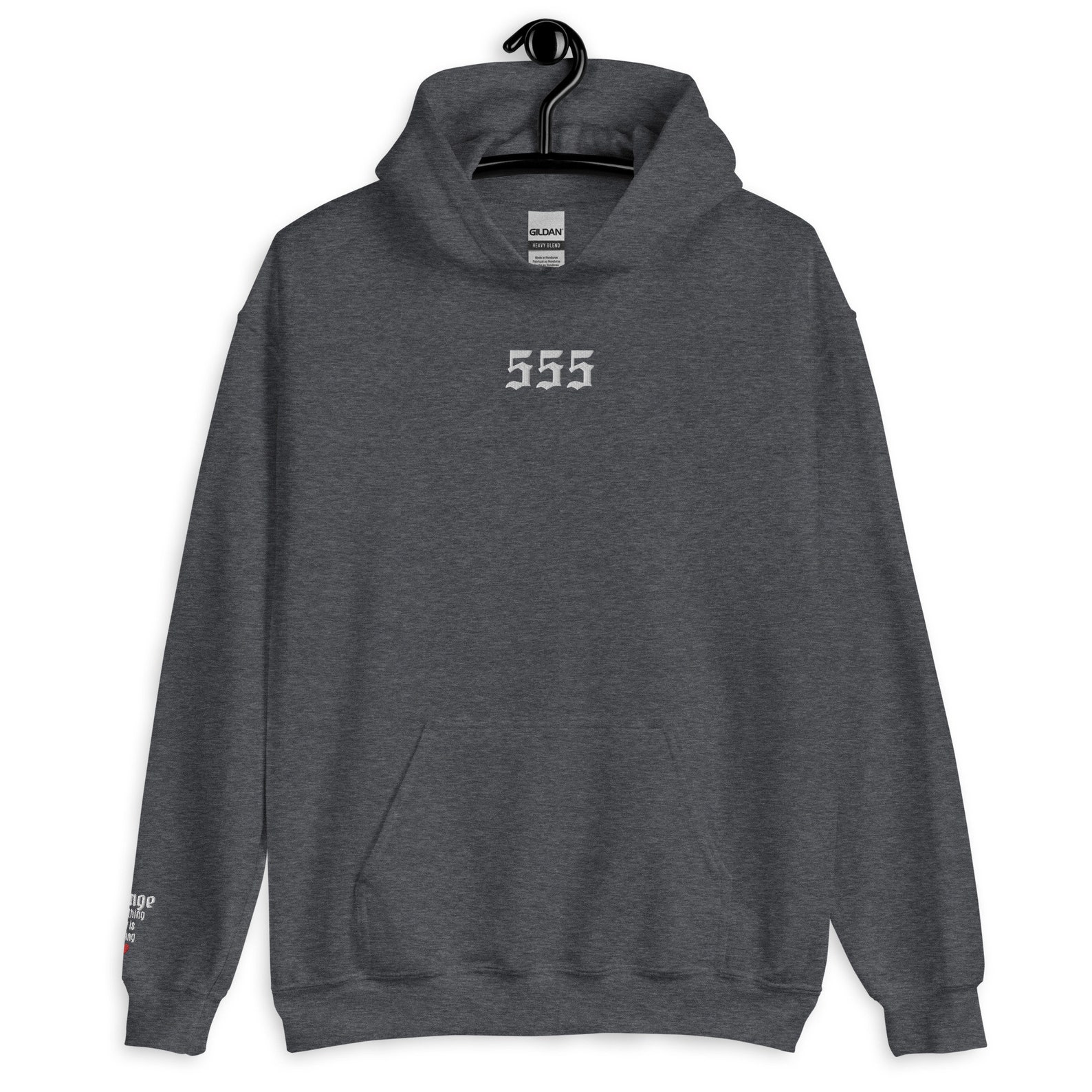 Embroidered 555 Angel Number Unisex Hoodie Aesthetic Hoodie - Etsy