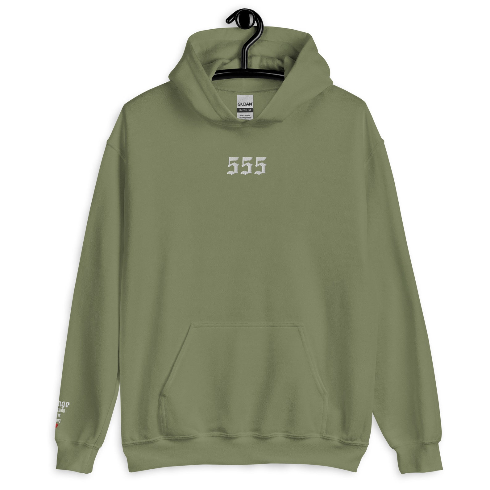 Embroidered 555 Angel Number Unisex Hoodie Aesthetic Hoodie - Etsy