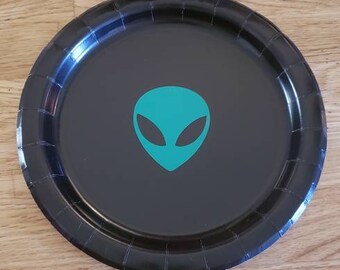 Alien Party Plates - Etsy
