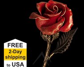 Hand-Forged Steel Roses